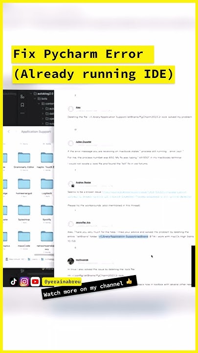 Fix Pycharm Error ⚠️ "Cannot Connect to Already Running IDE Instance. Process Is Still Running ...