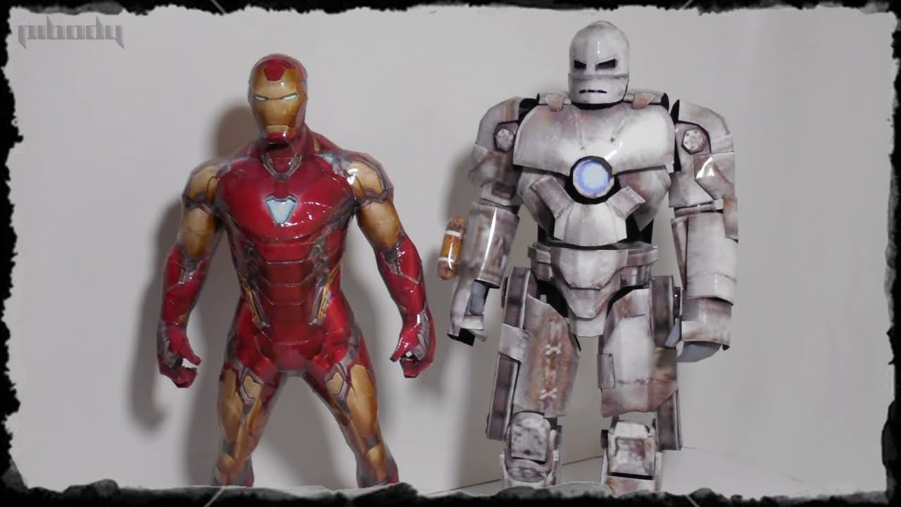 IRON MAN ( MARK 1 ) Papercraft - YouTube