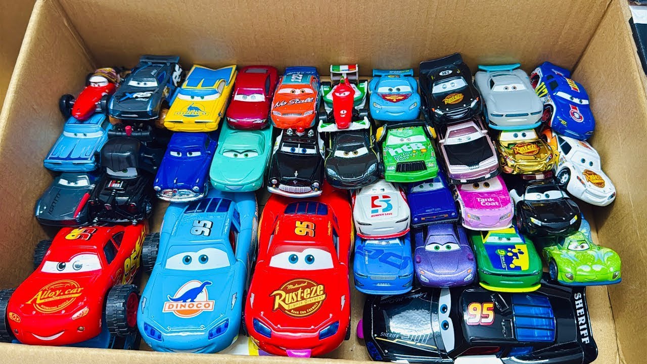 Disney Pixar Cars Unboxing Review | Lightning McQueen, Miss Fritter ...