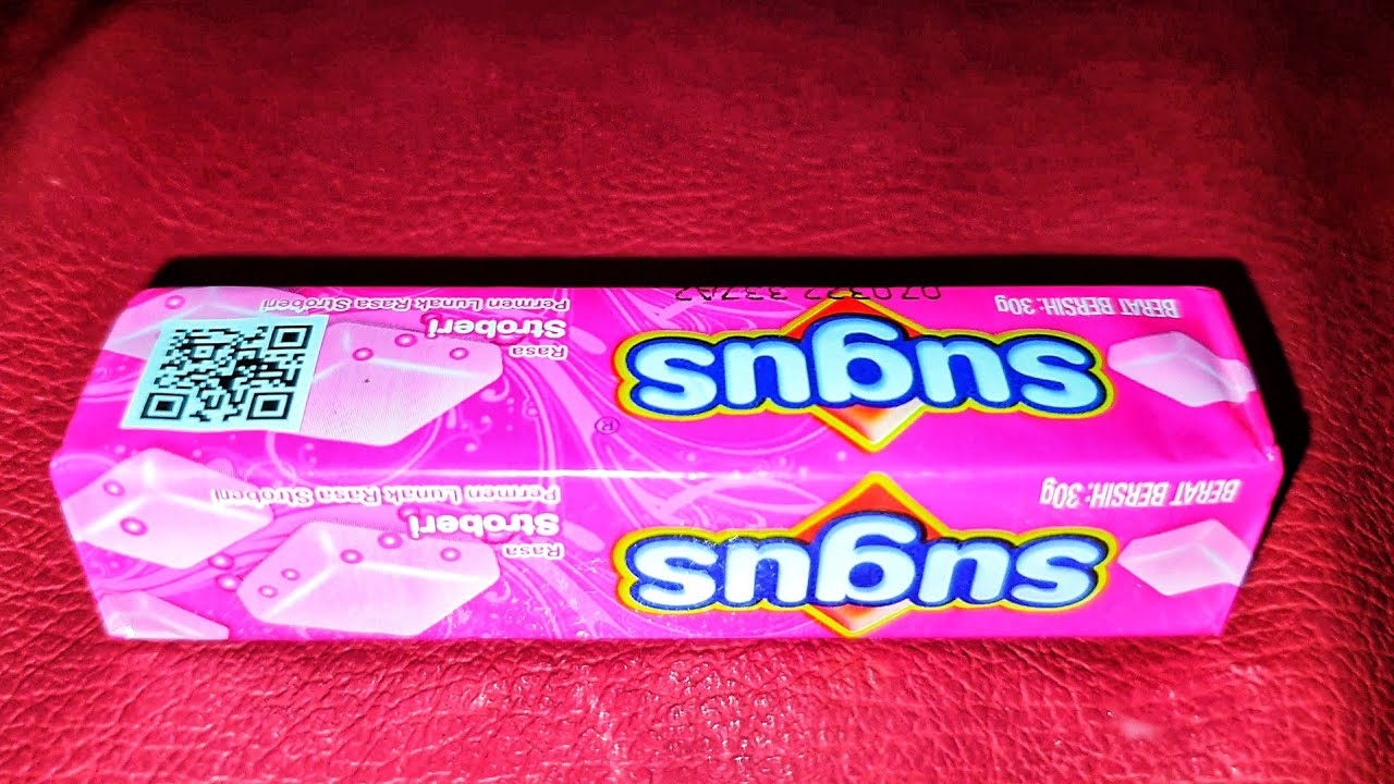 PERMEN SUGUS 😋 Rasa Stroberi Enak Lunak Dan Kenyal - YouTube
