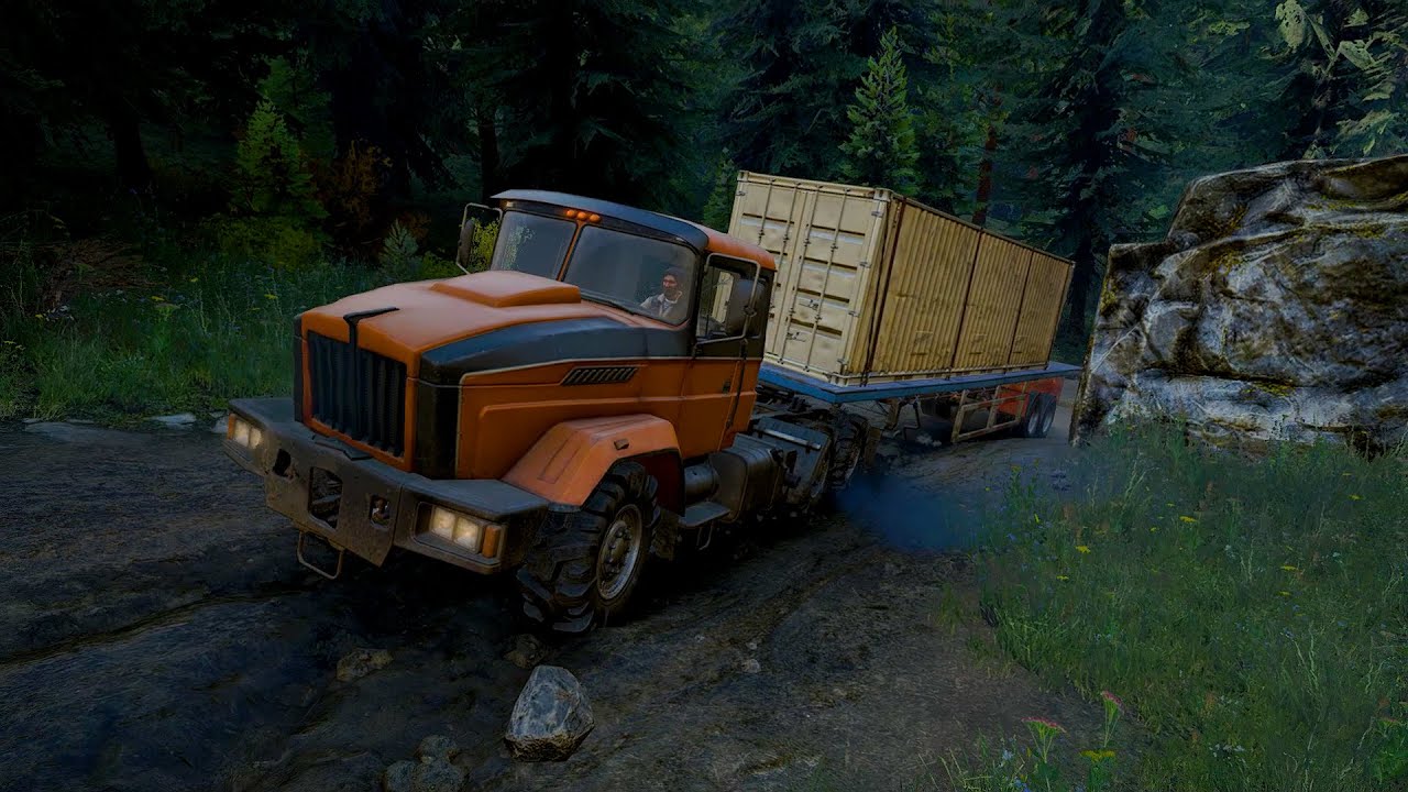 Tayga 6436 | Transporting the Oversized Cargo (10t) | Snowrunner - YouTube