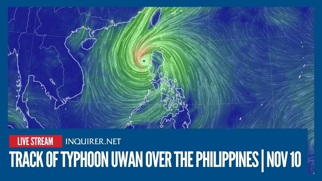 LIVE: Track of Typhoon Uwan over the Philippines | via earth.nullschool ...