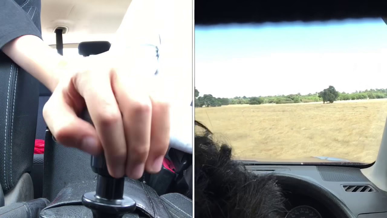 FIRST TIME DRIVING A MANUAL CAR AT 10 YRS OLD - YouTube