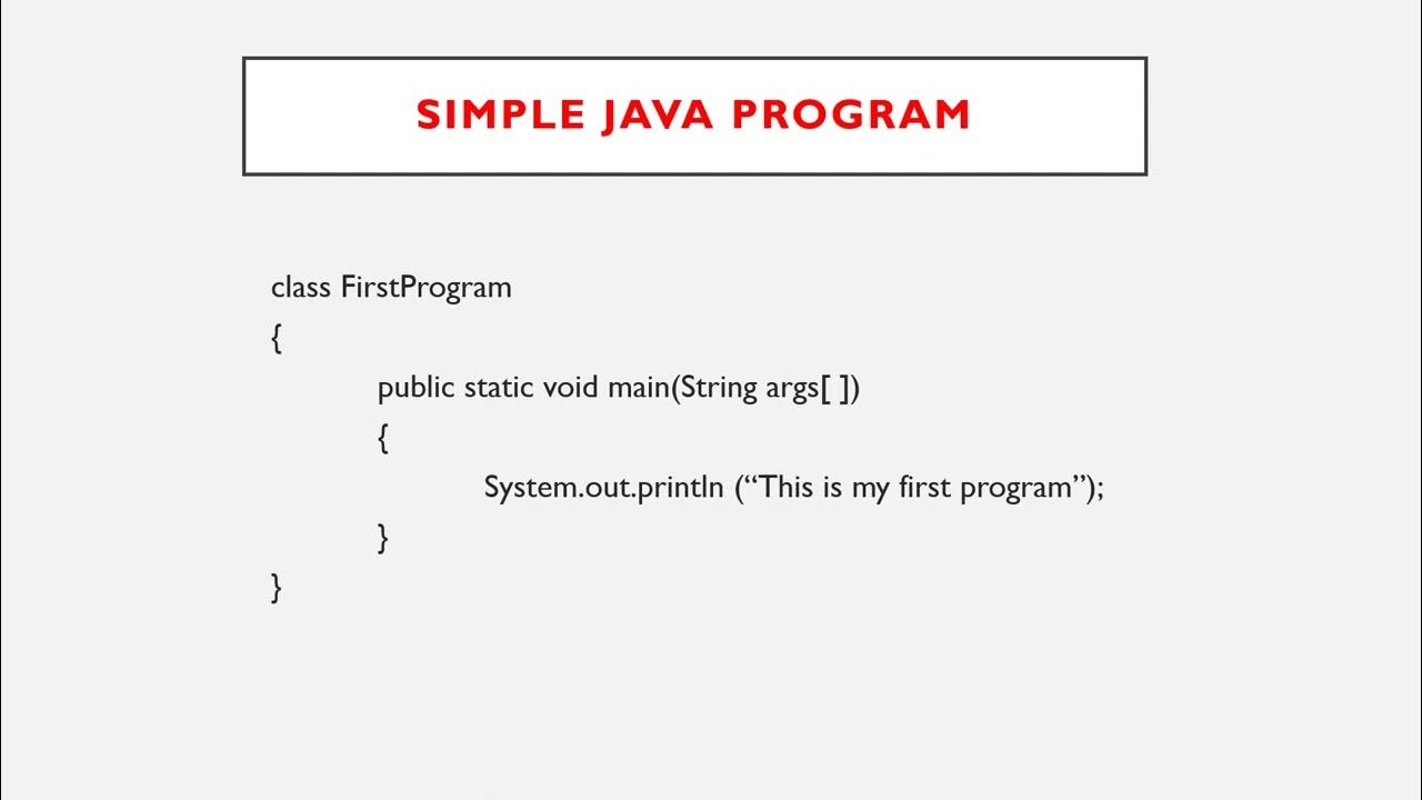 DAY 03| OBJECT ORIENTED PROGRAMMING USING JAVA | II SEM| BCA| INTRODUCTION TO JAVA | L3 - YouTube