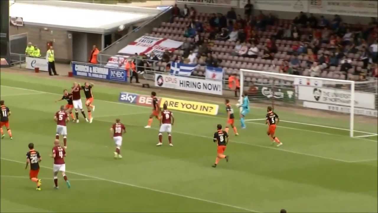 Your choice as the August 2015 Northampton Town Goal of the Month - YouTube