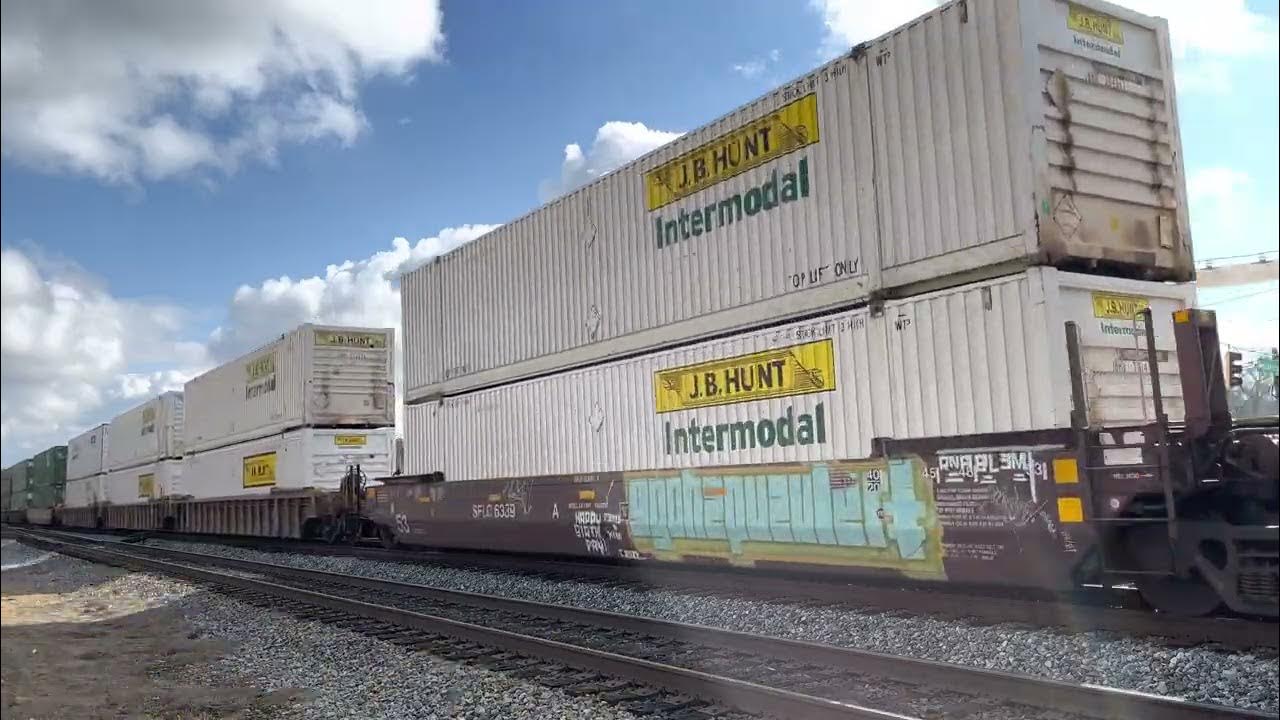 NS 283 with BNSF ace, CSX Gevo, BNSF H1 and BNSF H2 - YouTube