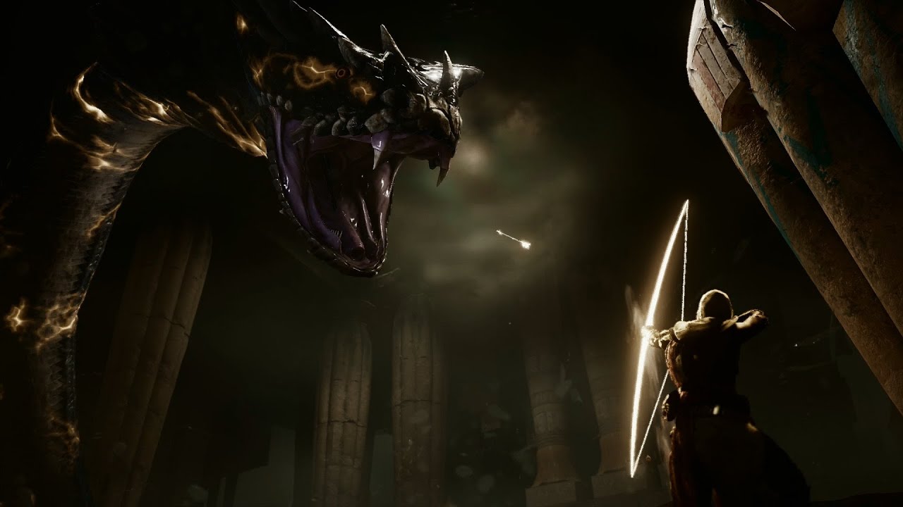 serpent maléfique ( Assassin's Creed origine) - YouTube