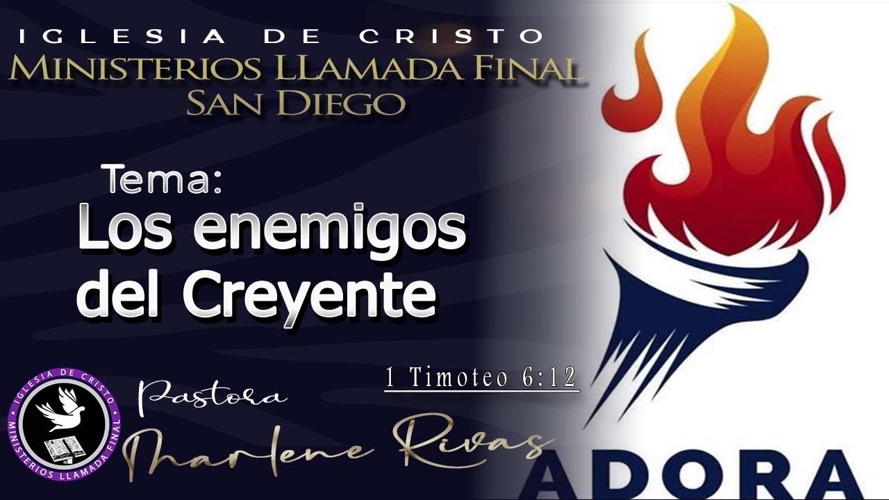 Tema: Los Enemigos del Creyente│Pastor Freddy Rivas│MLLFSD Live - YouTube