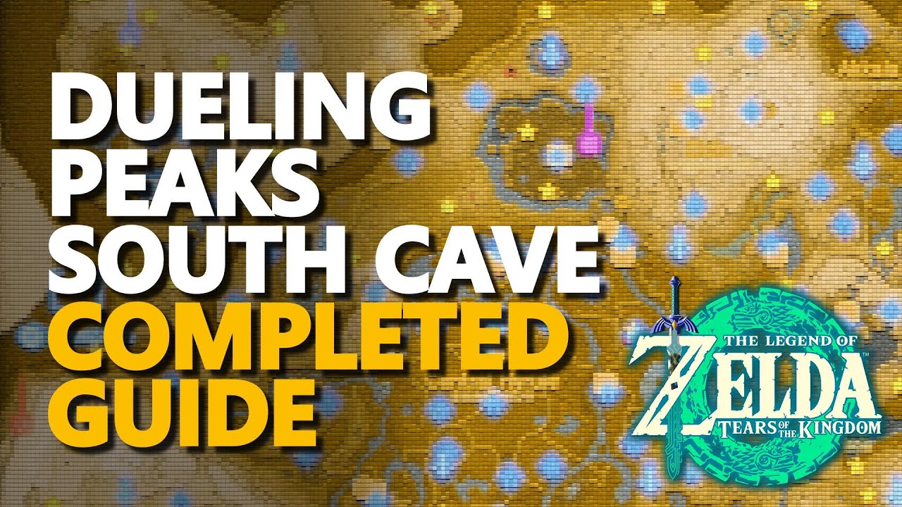 Dueling Peaks South Cave Puzzle Zelda Tears of the Kingdom - YouTube