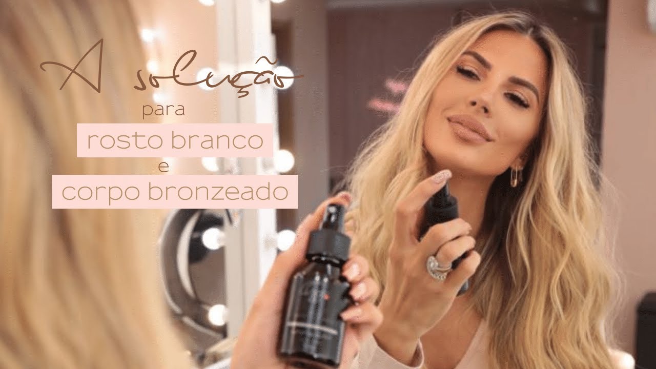 A solução para rosto branco e corpo bronzeado: Face Mist - YouTube