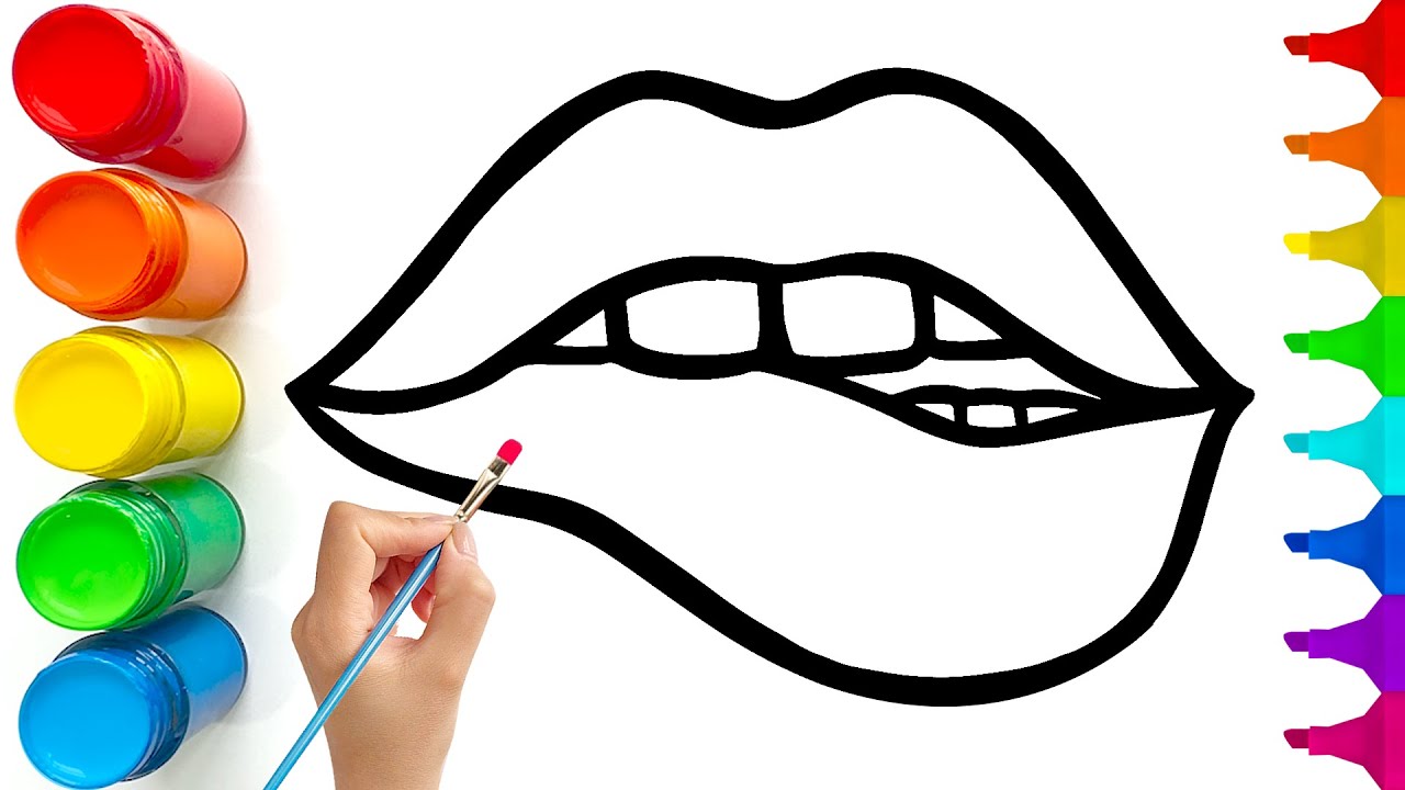 How to Draw Lips | Lips Drawing Easy | Step by Step - YouTube