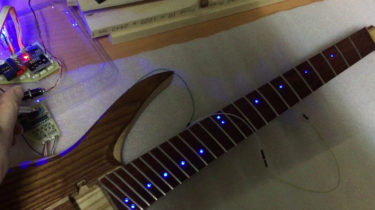 LED inlay test - YouTube