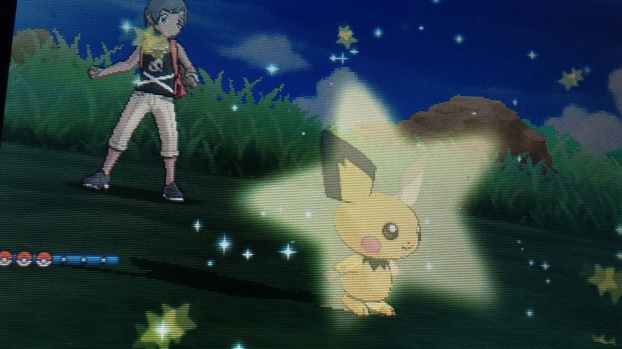 MM Shiny Pichu in 33 Eggs + Evolution and Z-Moves (Pokemon Sun) - YouTube