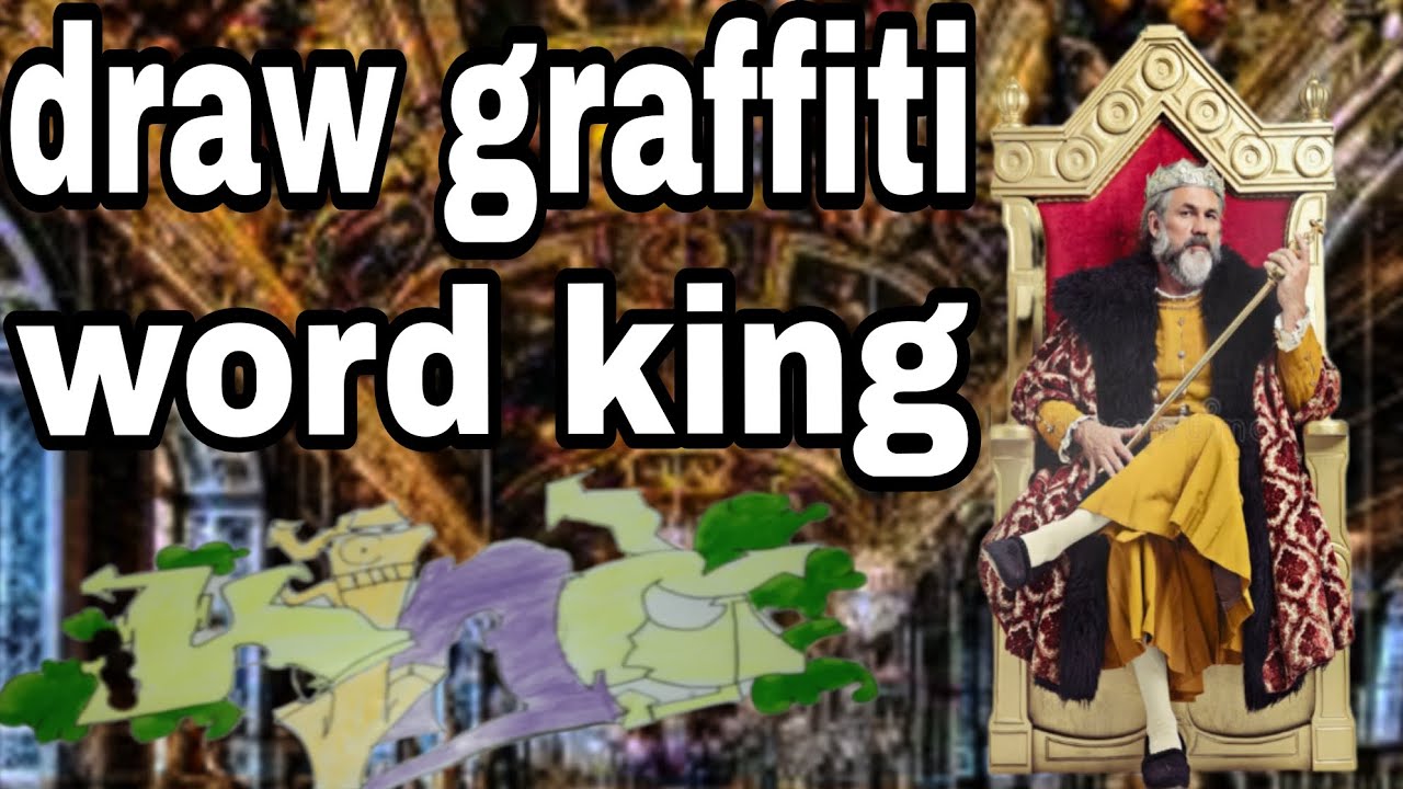 drawing graffiti word king 🔥easy and beautiful graffiti on paper # ...