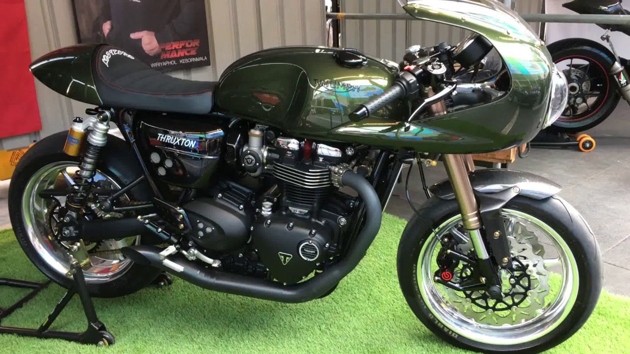 TRIUMPH THRUXTON R CUSTOM AT BMF 2019 - YouTube