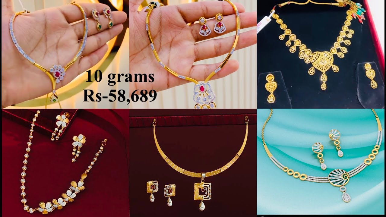 Light Weight gold Jewellery Designs From 10 Grams With Price ...