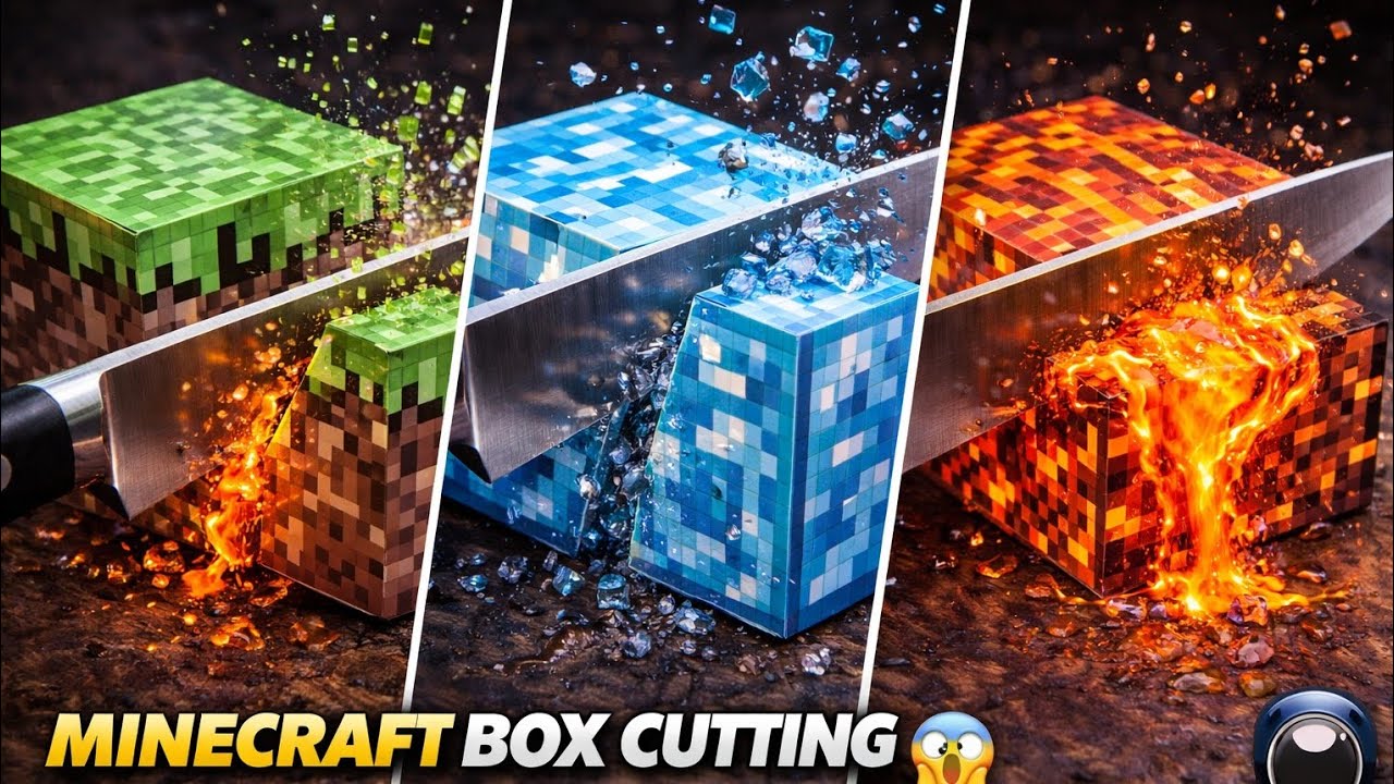 Most Satisfying Minecraft Clay Cracking & Slicing Compilation - YouTube