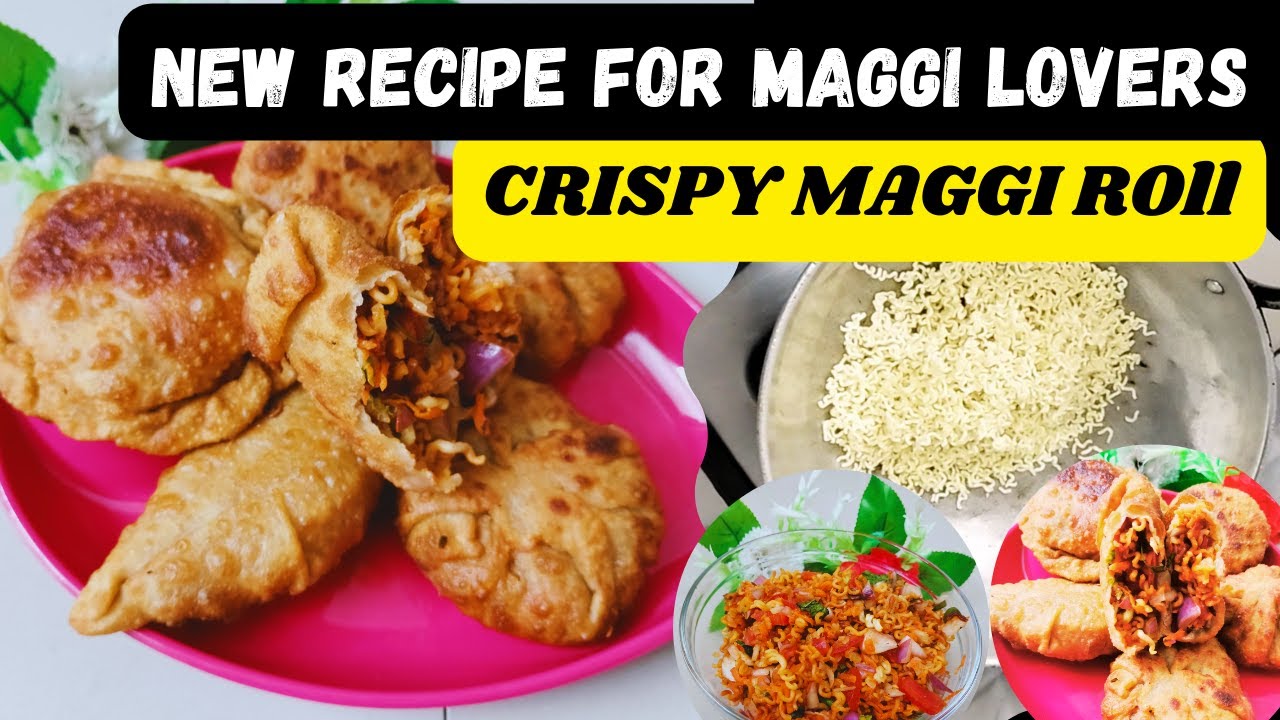 Crispy maggi rolls - Fried maggi roll - Maggi recipe - snacks - Maggie ...