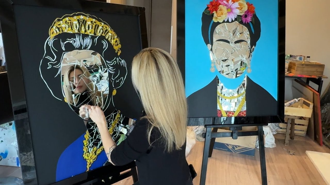 "Broken Mirror Art", l'arte di Eleonora Crippa arriva a Brescia - YouTube