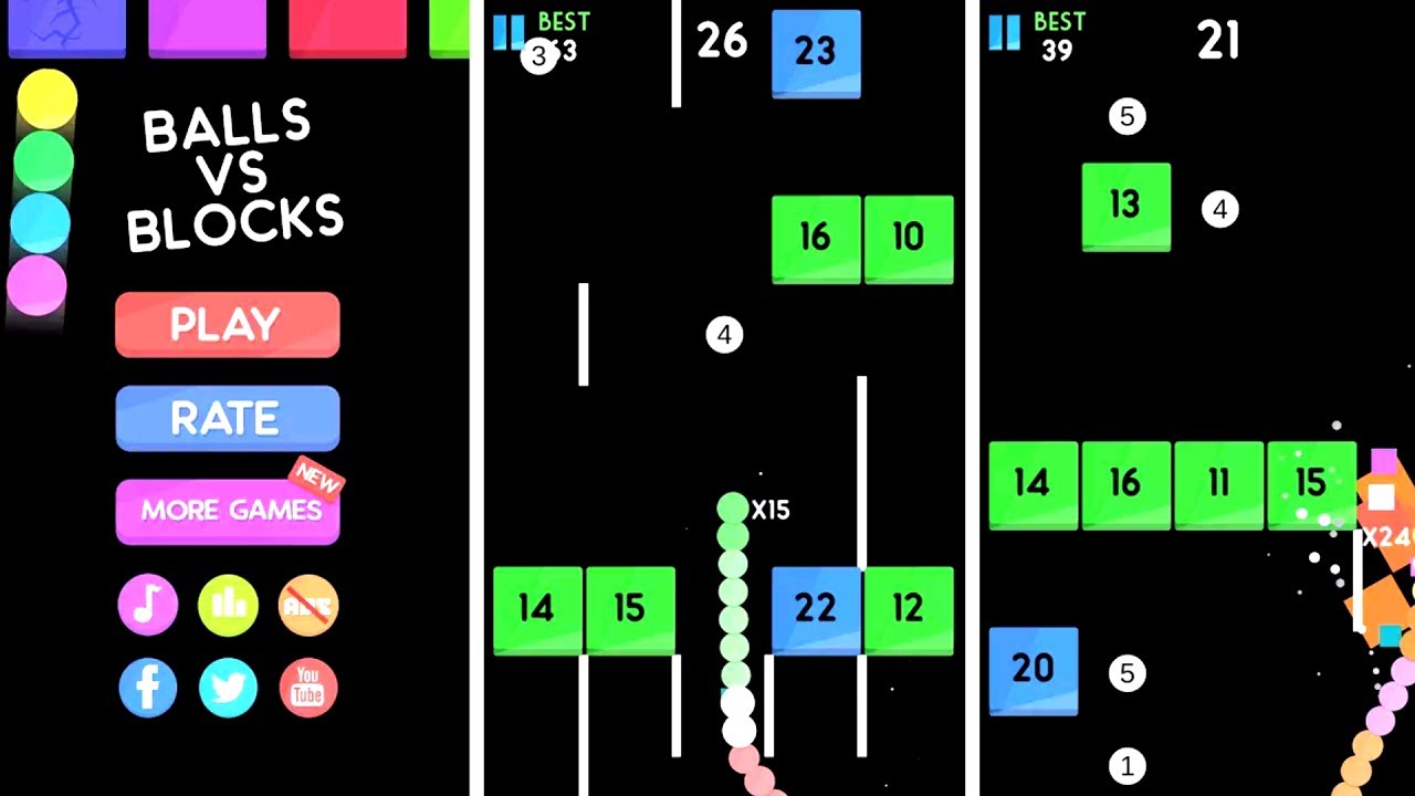 Balls vs Blocks Android Gameplay HD - by Poxel Studios - YouTube