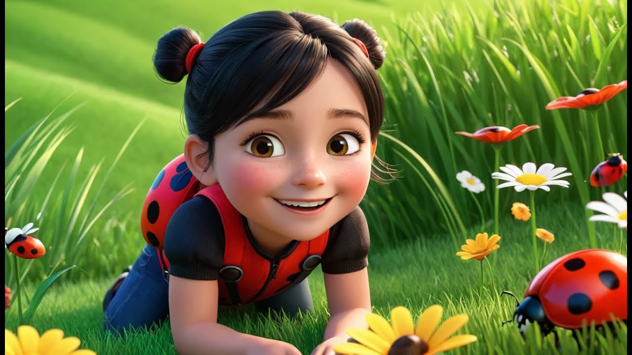 Itsy Bitsy Ladybug | Cute Ladybug Nursery Rhyme for Toddlers | Fun ...