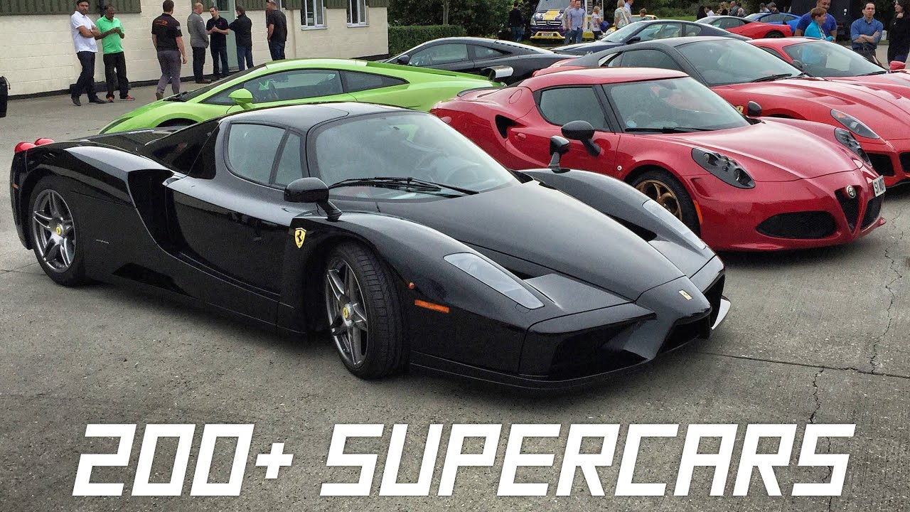 200 Incredible Supercars In One Place - YouTube