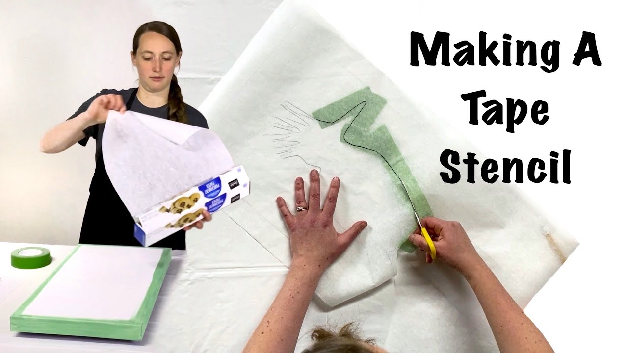 How To Make A Tape Stencil For A Micro Swipe Silhouette! - YouTube