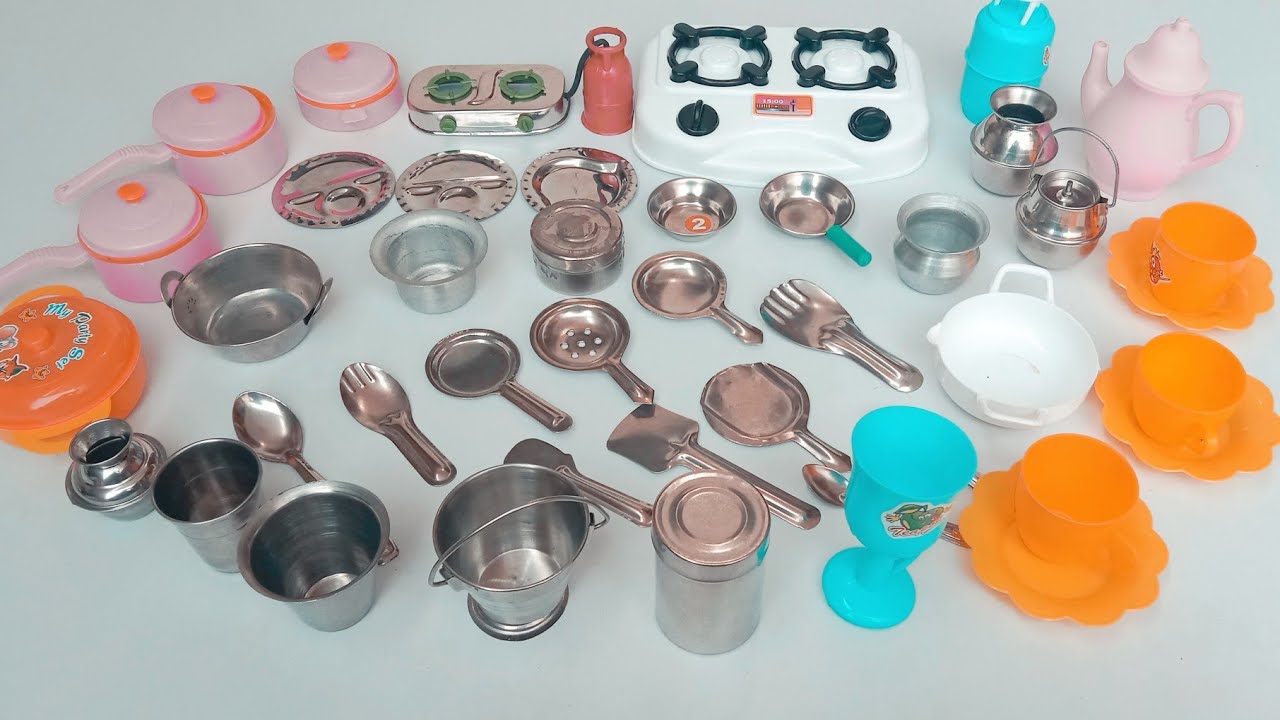 DIY Unboxing Amazing Mini Kitchen Set l Mini Latest Steel And Plastic ...