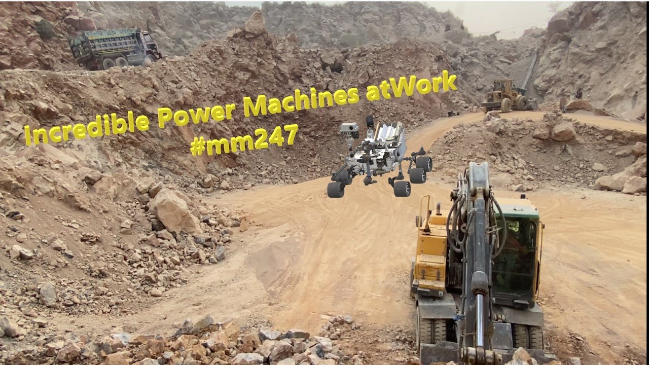 Incredible Power Machines at Work:Excavator & Mountain Loader Loading ...