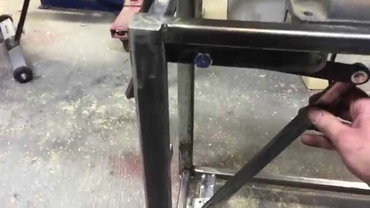 Mobile Base Stand - Lever Lift Mechanism - YouTube