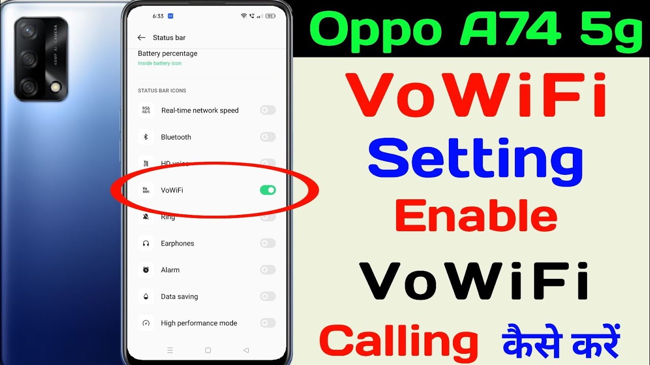 Oppo A74 5G VoWiFi Setting ll How To Use VoWiFi Calling Oppo A74 5g ll ...