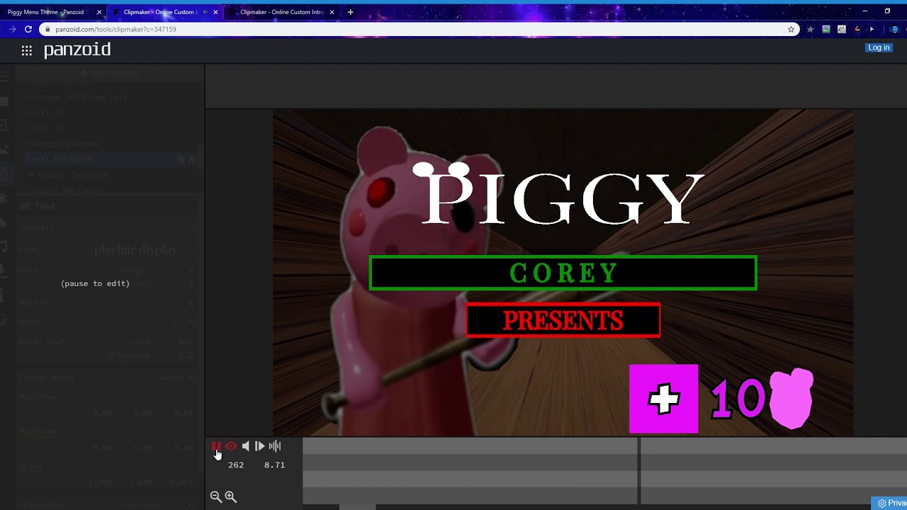 Piggy intro corey presents - YouTube