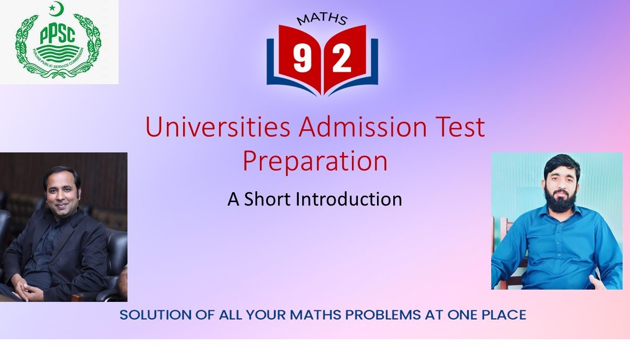 Universities Admission Test Preparation #NTS#NAT#KFAT#IUB#LUMS - YouTube
