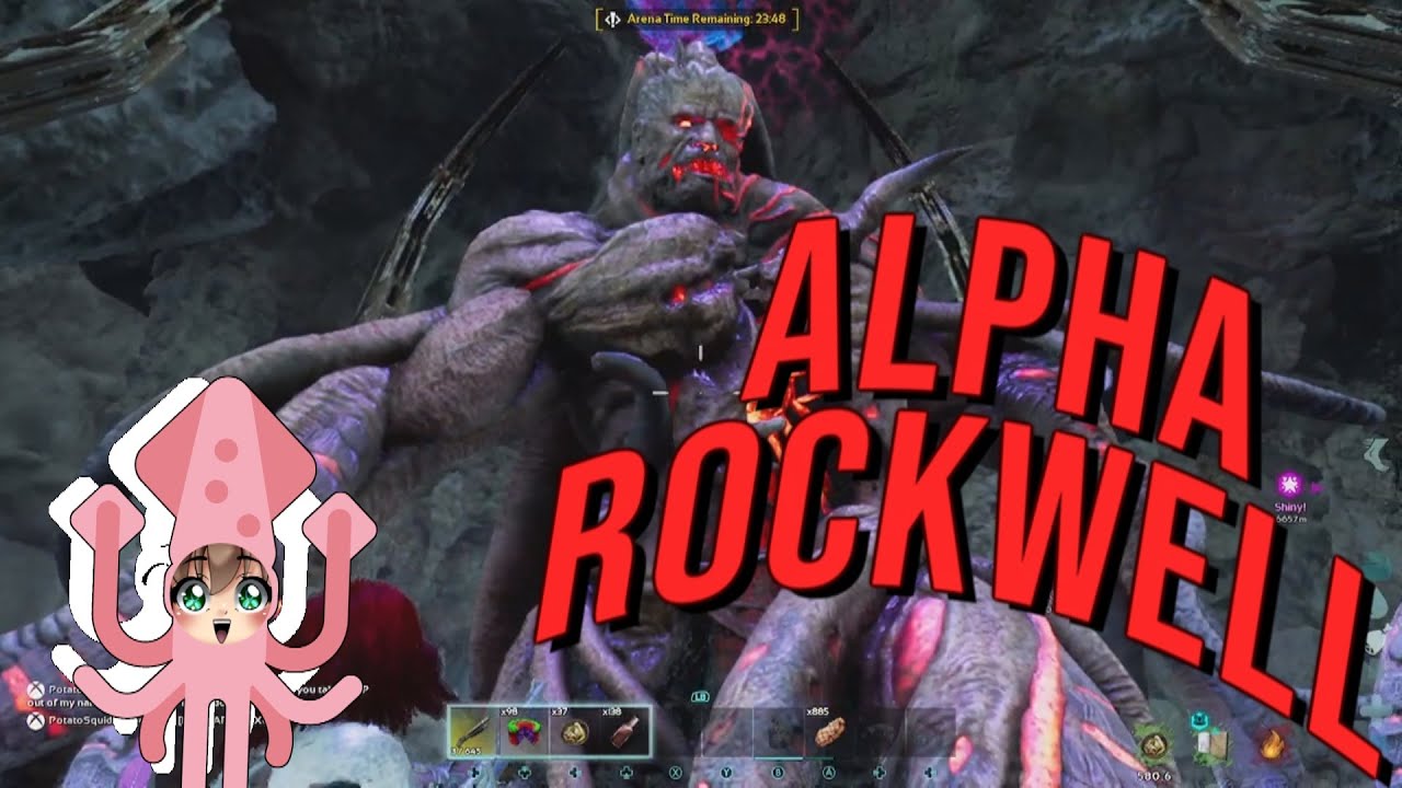ARK SURVIVAL ASCENDED || ALPHA ROCKWELL BOSS ON FOOT + FEW TAMES - YouTube