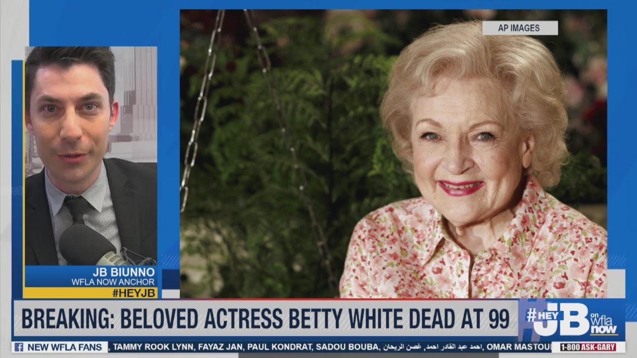 #HeyJB on WFLA Now: Beloved TV Legend Betty White Dead at 99 - YouTube