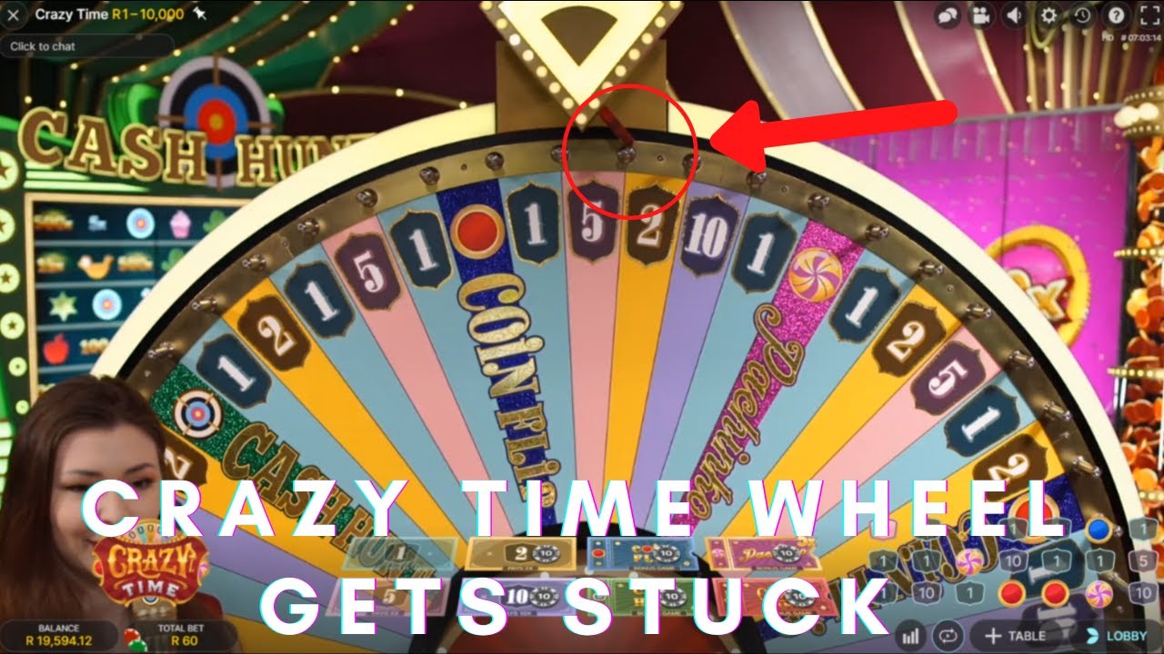 The Crazy Time Wheel got STUCK! - YouTube