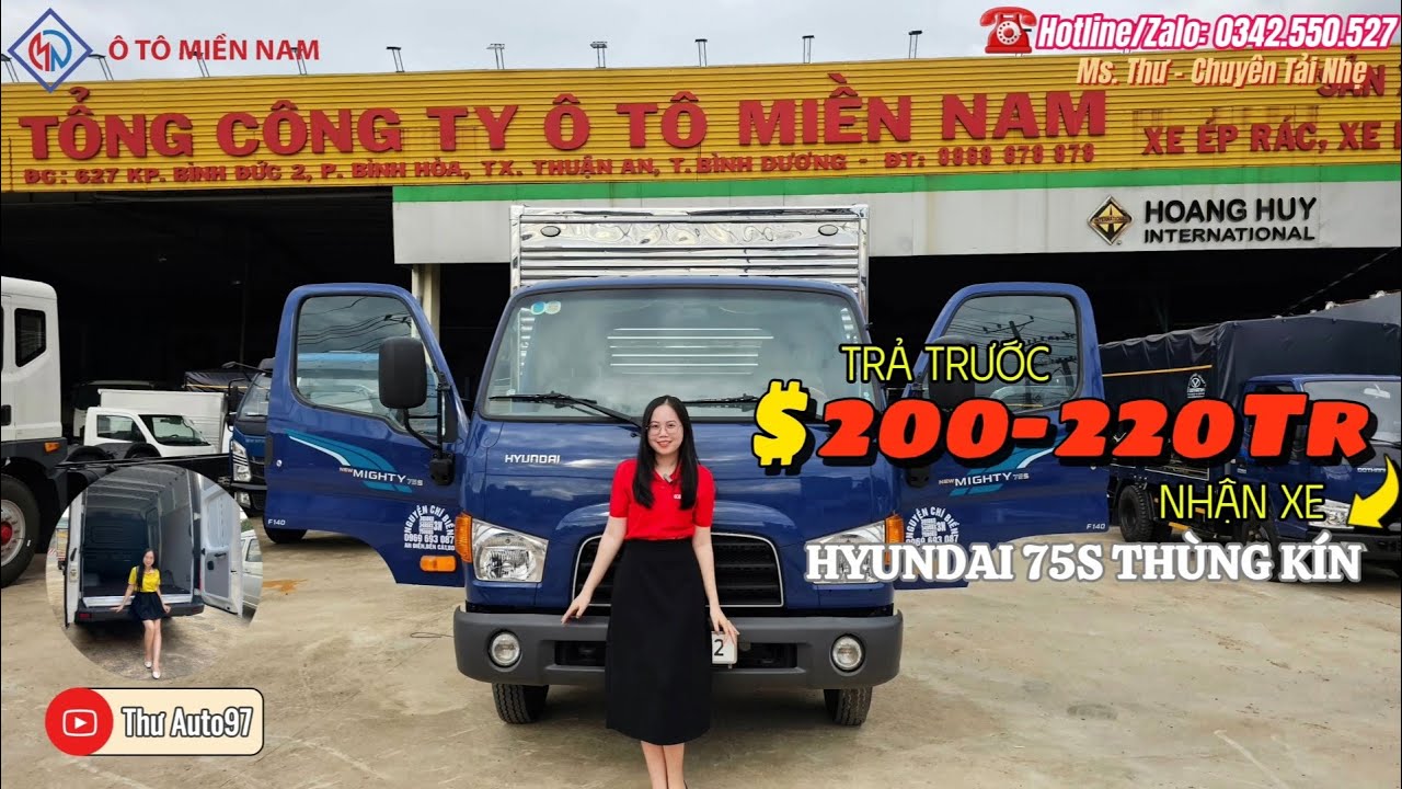 Đánh Giá Xe Tải Hyundai New Mighty 75S Thùng Kín Inox I Giá Xe Tải ...