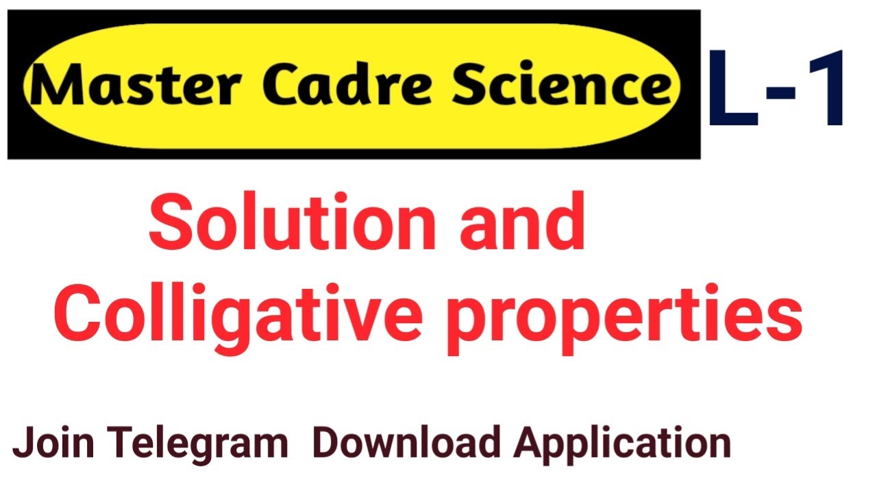 ||Solution and CP|| L-1 |Master Cadre 2023| - YouTube