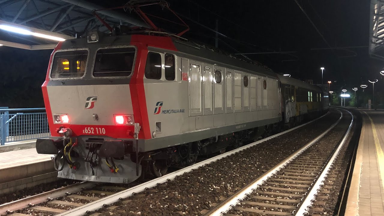 NCL Prato C.le - Bologna C.le E652.110 + vettura sperimentazione prove ...