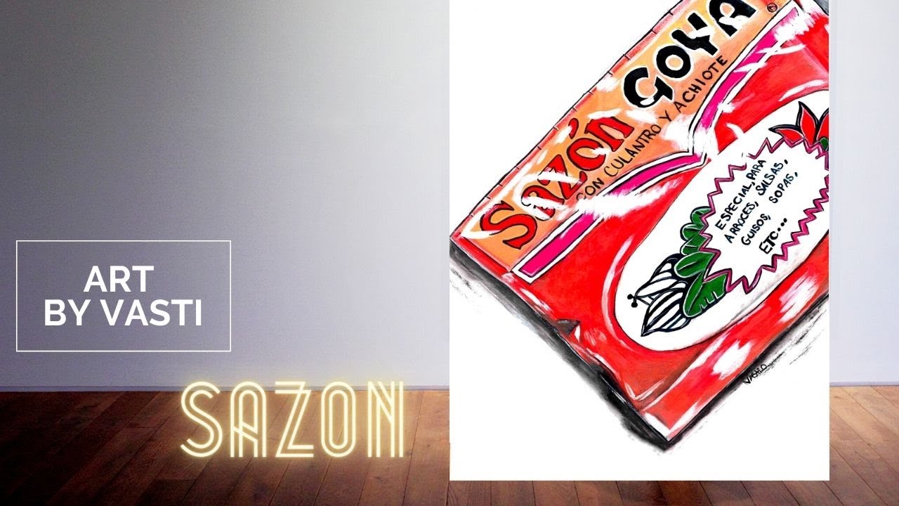 Painting of Sazon Goya... - YouTube