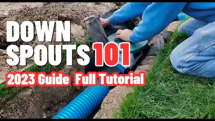 Underground Downspout Drainage Ideas How To Extend A Downspout This
