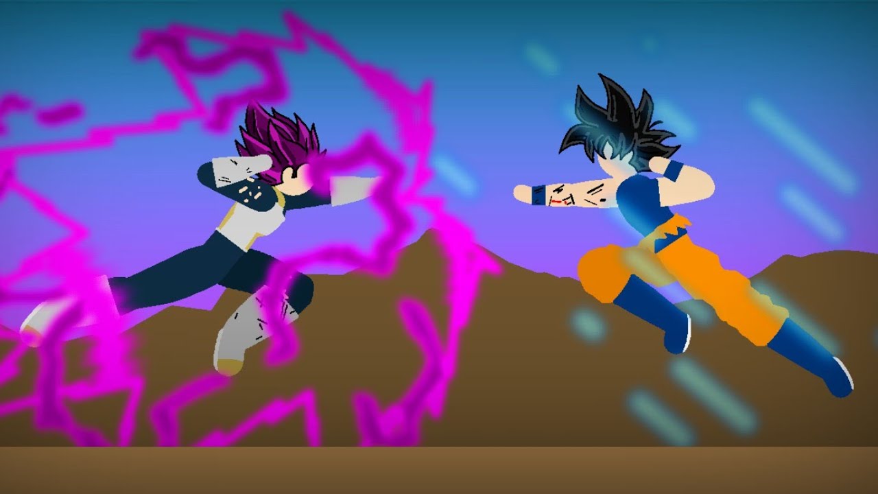 Goku Vs Vegeta Stick Nodes Youtube