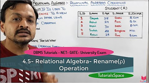 Relational Algebra In DBMS | relational algebra database examples ...