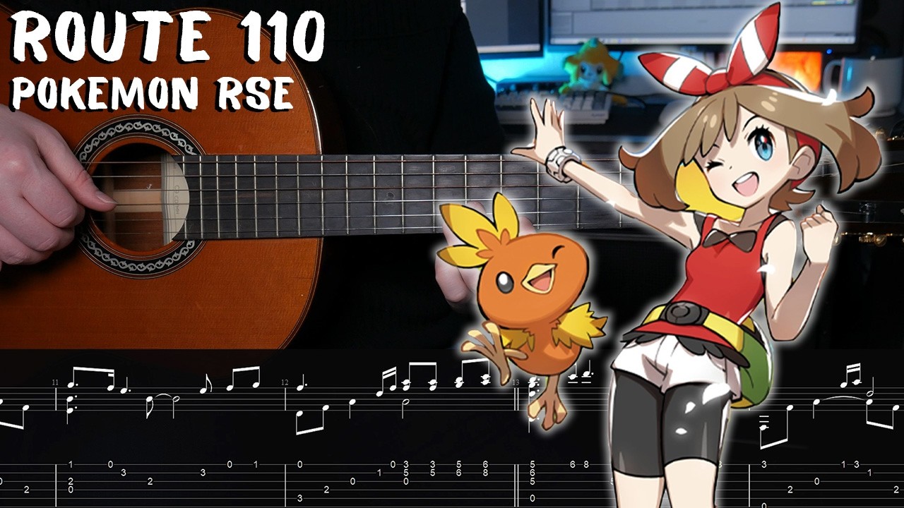 Route 110 - Pokemon Ruby/Sapphire/Emerald- Fingerstyle Guitar Tutorial ...