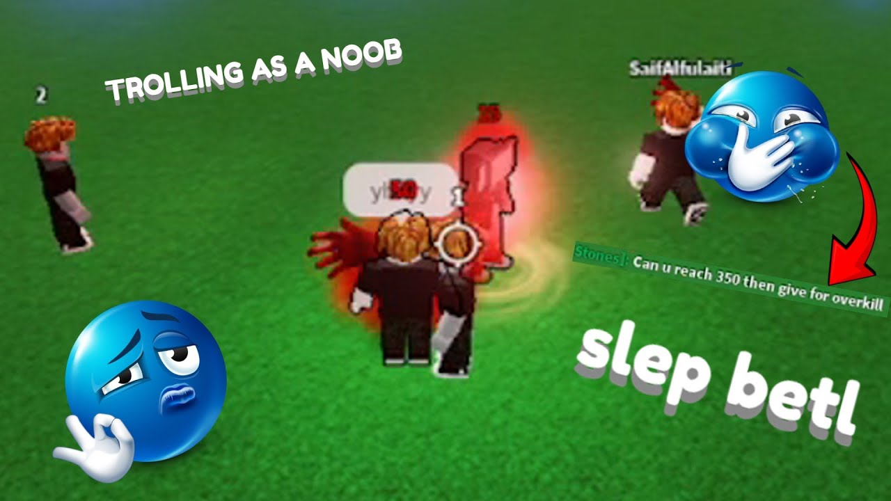 TROLLING as A NOOB in ROBLOX SLAP BATTLES! - YouTube