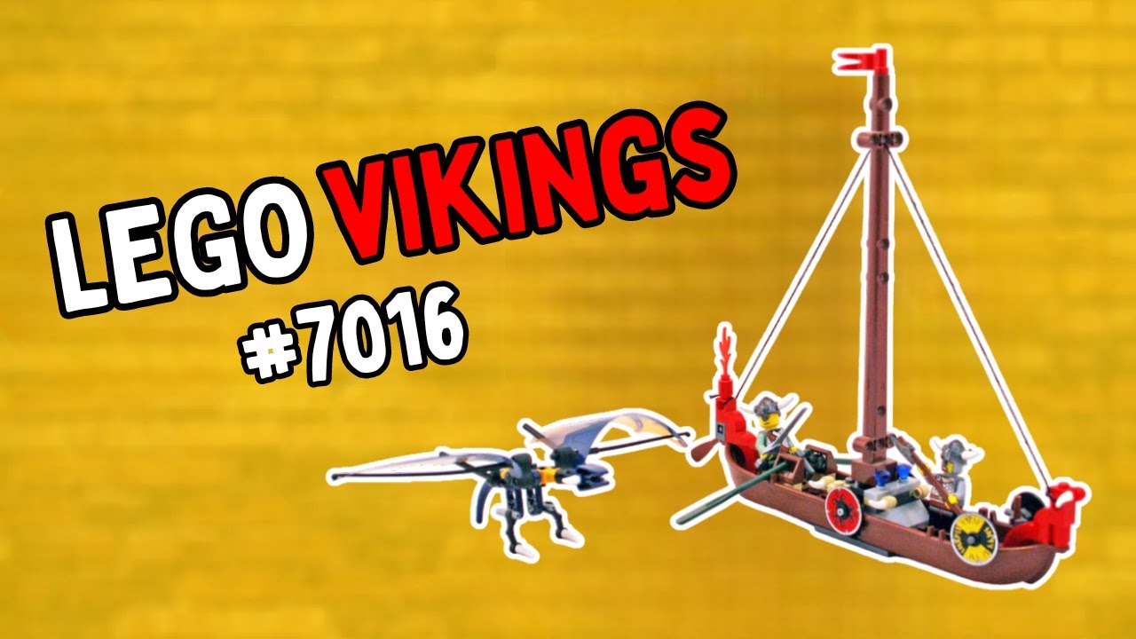 LEGO Vikings 7016 | Lego Viking Boat against the Wyvern Dragon | Lego ...