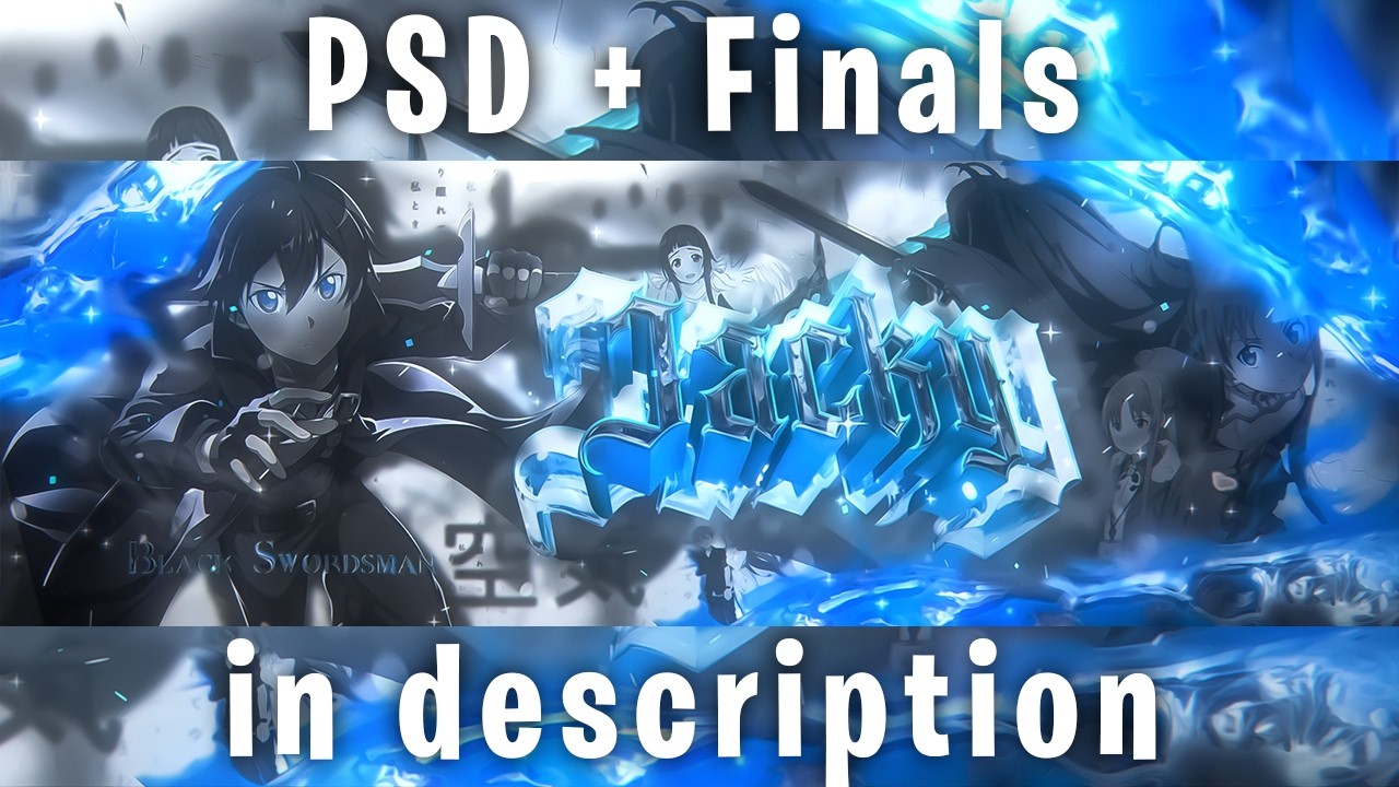 How I Made This Insane And Clean Anime Header In Photoshop - YouTube