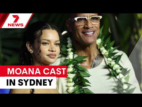 The Rock and Catherine Laga'aia reveal why Aussies will love new Moana | 7NEWS
