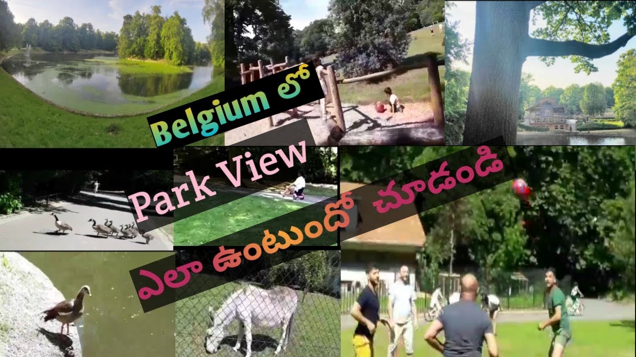 Belgium లో Park View ఎలా ఉంటుందో చూడండి | Josaphat Park | Summer in ...