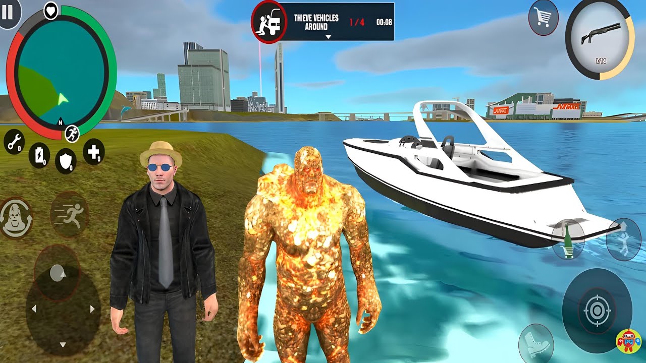 Lava Stone Giant Boss New Update by Naxeex #45 - Android Gameplay - YouTube